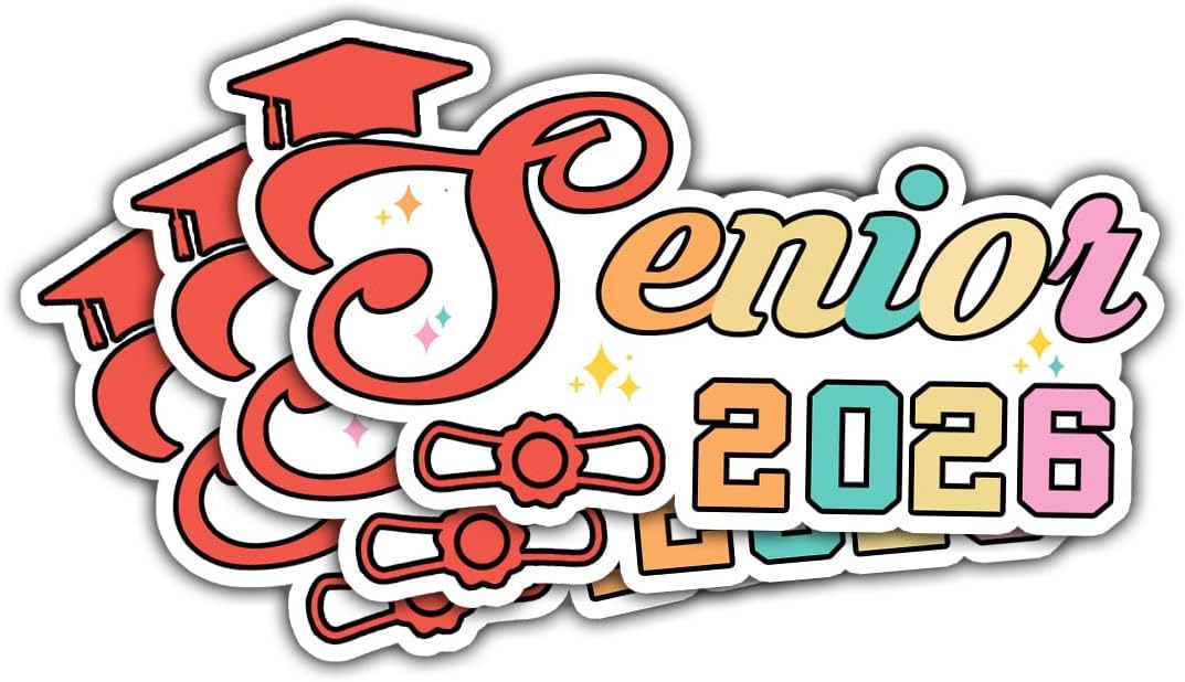 3Pcs Senior 2026 Sticker, Class of 2026 Stickers, Graduation 2026 Decal ...